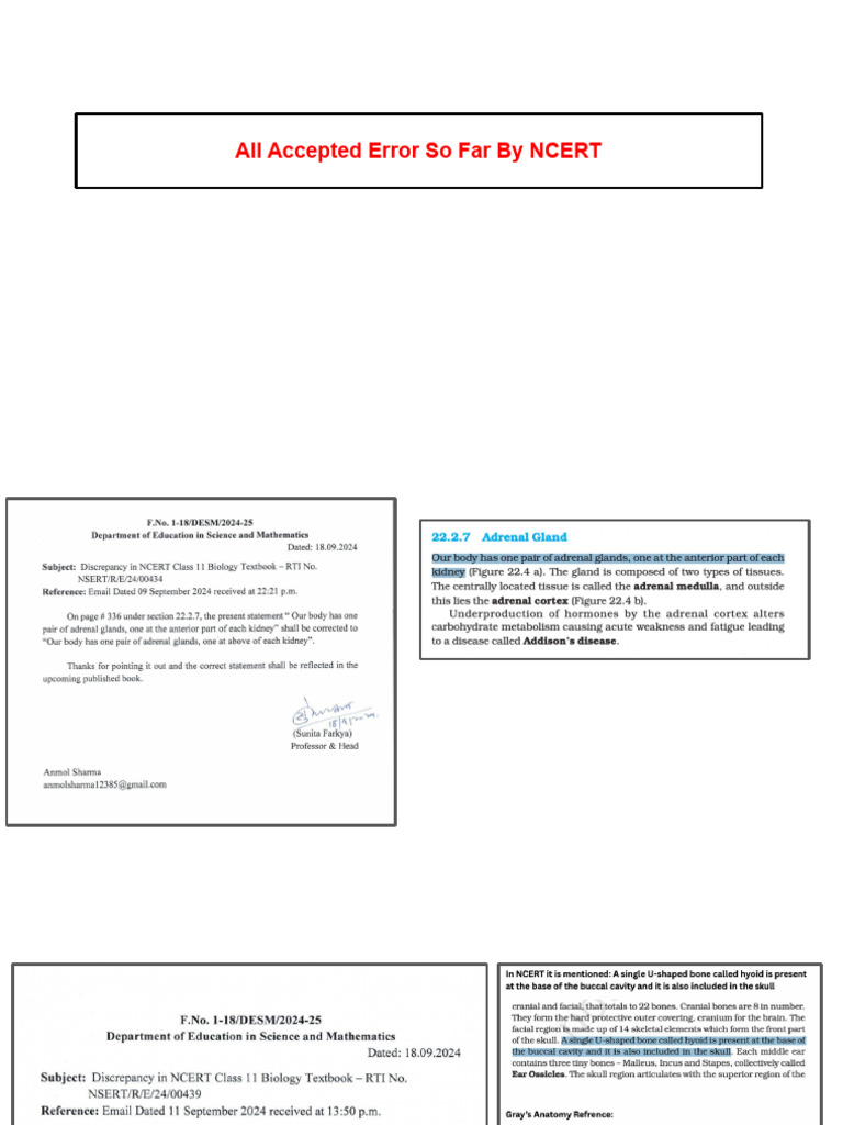 Ncert Correction | PDF