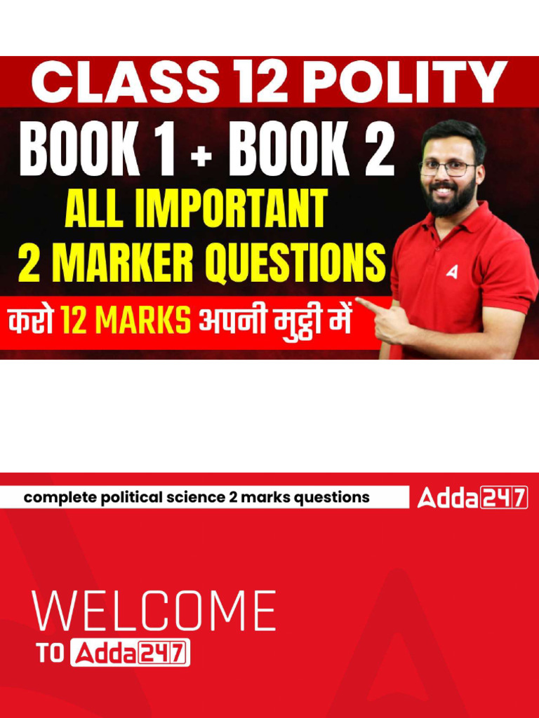 Class 12 Pol Sci 2 Marks Ques | PDF | United Nations | International Relations