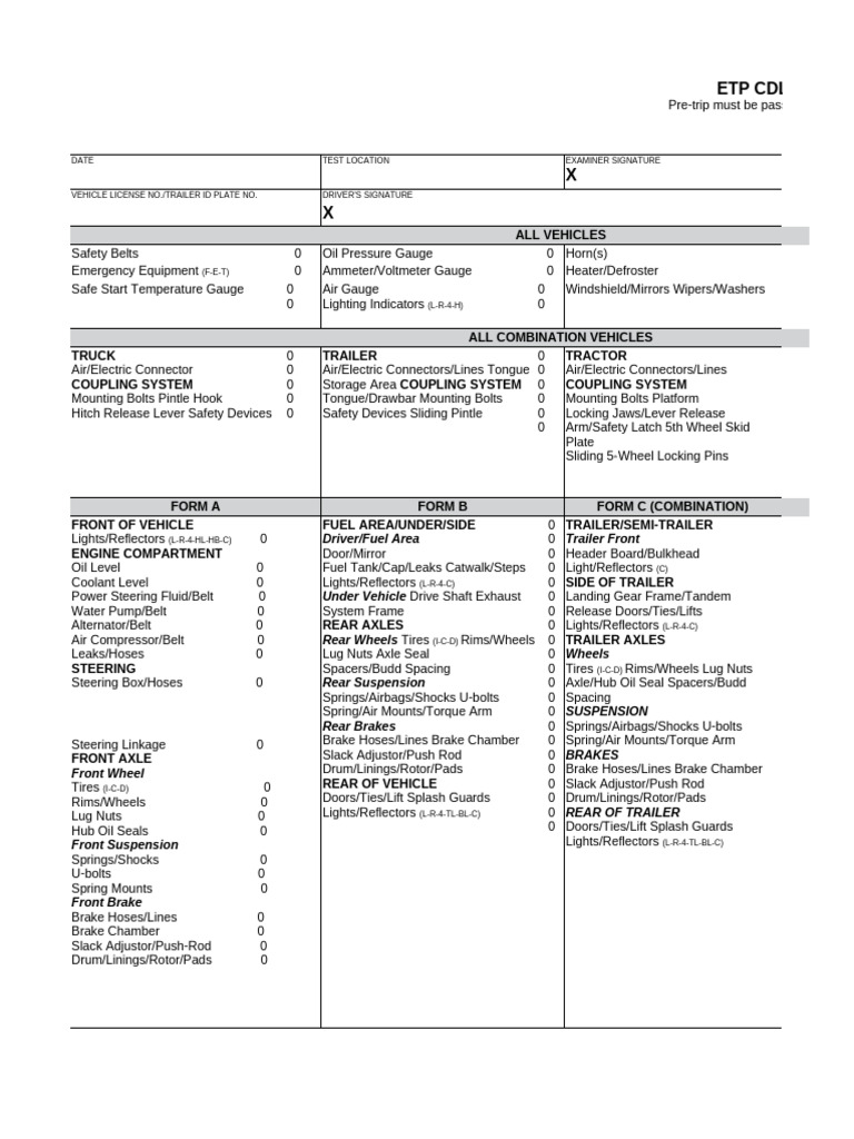 Skills Evaluation Score Schhet | PDF | Trailer (Vehicle) | Steering
