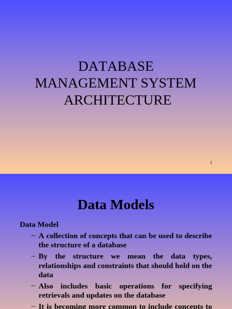 U1 - System Architecture | PDF | Databases | Database Transaction