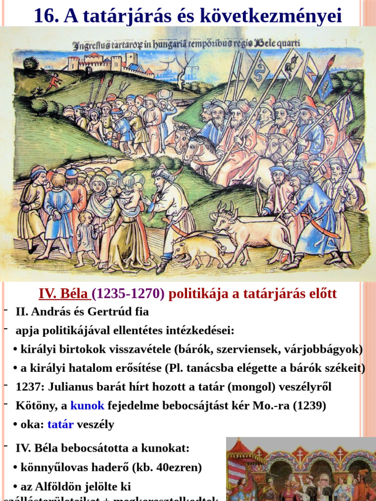 A Tatárjárás És Következményei | PDF