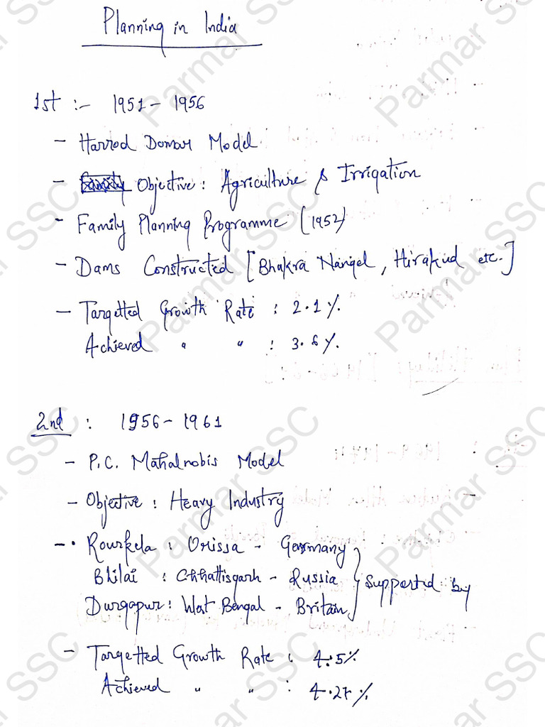 5 Year Plans Plain Notes | PDF