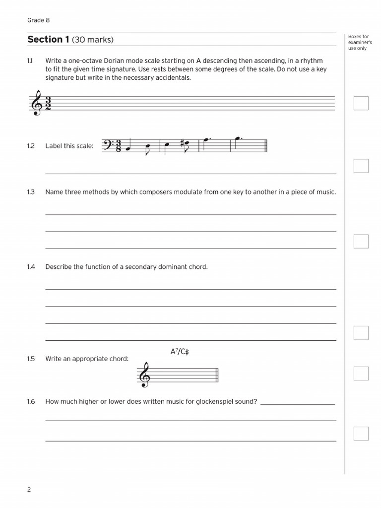 Trinity Theory_Grade 8_Soul 2024 Dec | PDF