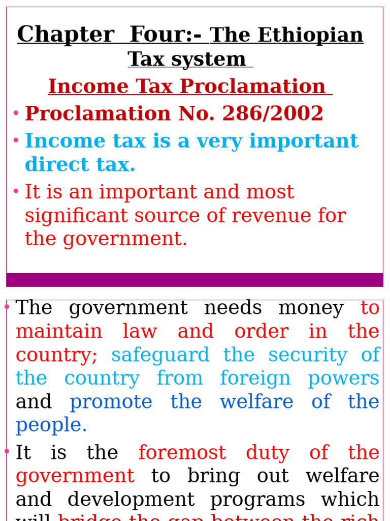 Part VI The Ethiopian Tax System | PDF | Lease | Tax Deduction