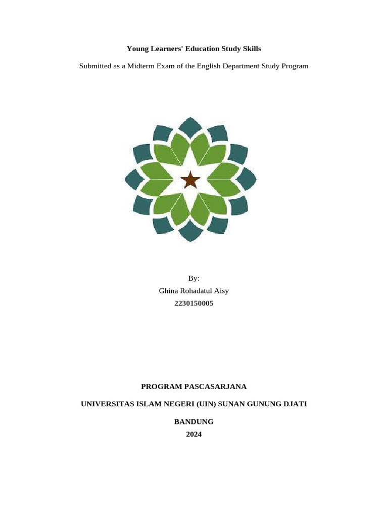 Ghina Rohadatul Aisy - Midterm Exam - Book Analysis | PDF | Learning | Vocabulary