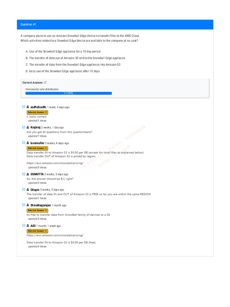 Aws Clf 252q | PDF | Amazon Web Services | Software