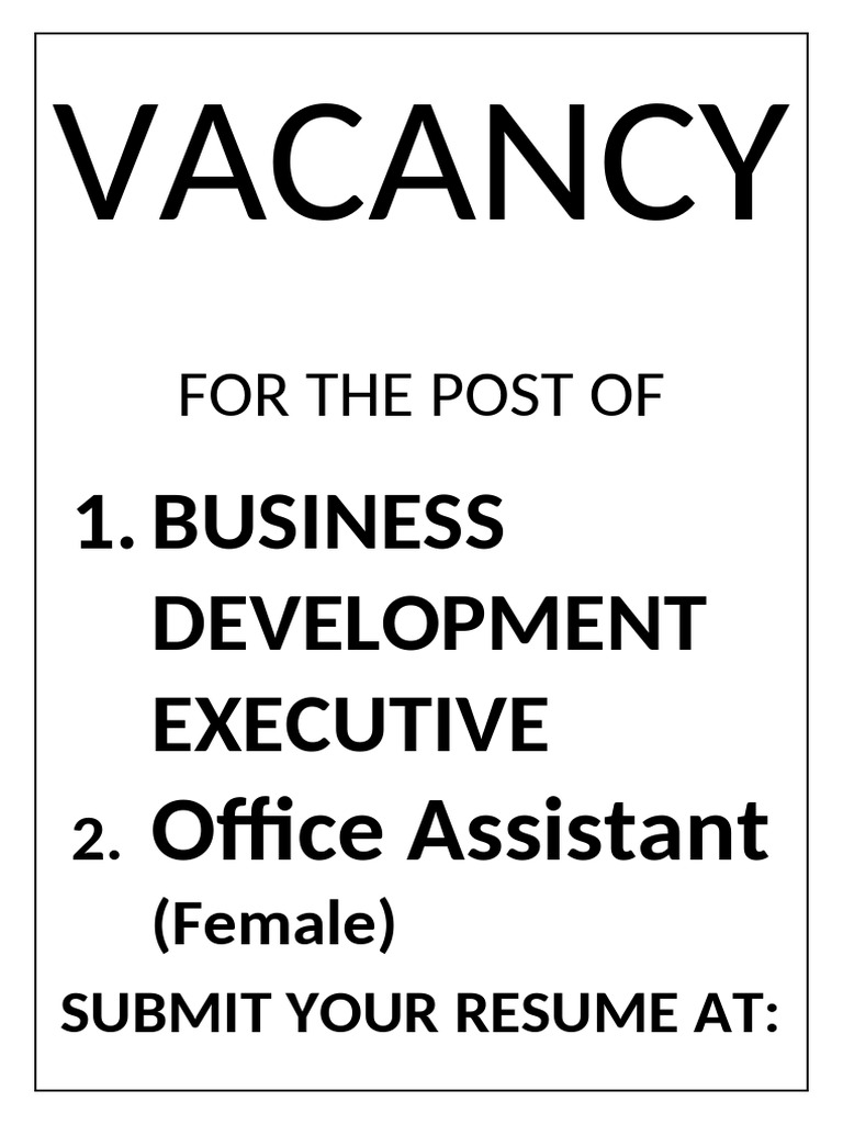 Vacancy | PDF