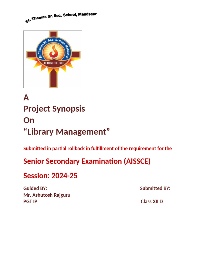 Last and Final Synopsis PDF 222 | PDF | Databases | My Sql