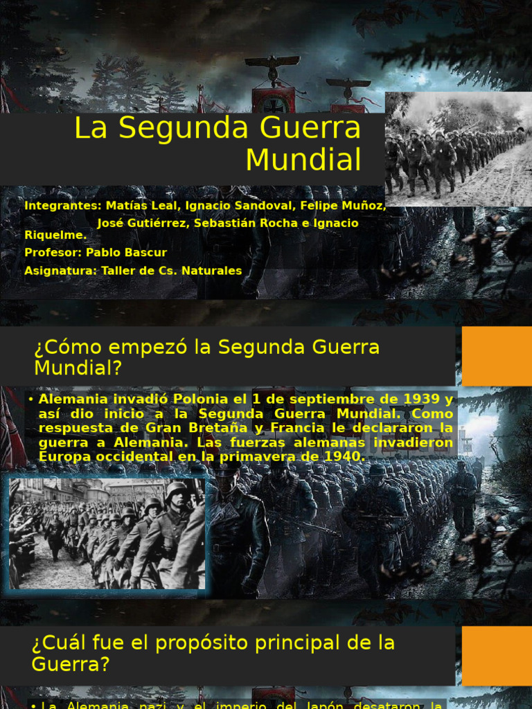 Historia y Consecuencias de la WWII | PDF | Segunda Guerra Mundial ...