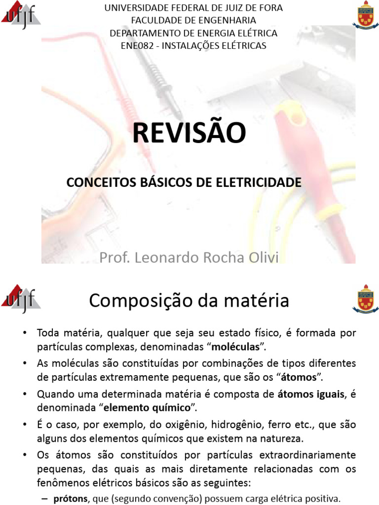 Conceitos Basicos de Eletricidade | PDF | Energia elétrica | Corrente elétrica