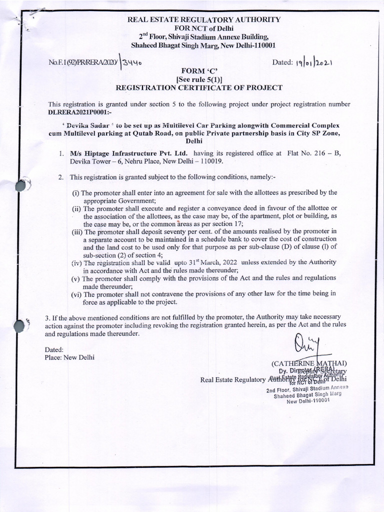 Devika RERA | PDF