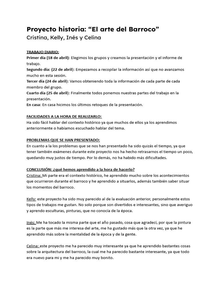 El Arte en El Barroco | PDF | Barroco | Las artes