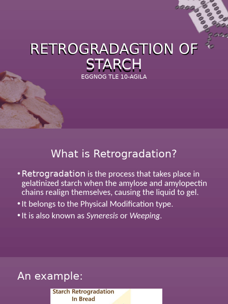 RETROGRADATION | PDF