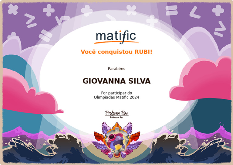 Certificado Matific | PDF