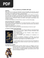 Personajes mitológicos en Percy Jackson y el ladrón del rayo | PDF ...