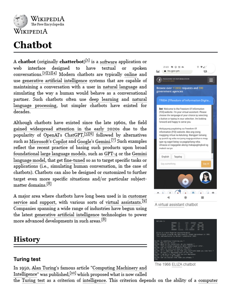 Copilot-Chatbot - Wikipedia | PDF | Computing | Artificial Intelligence
