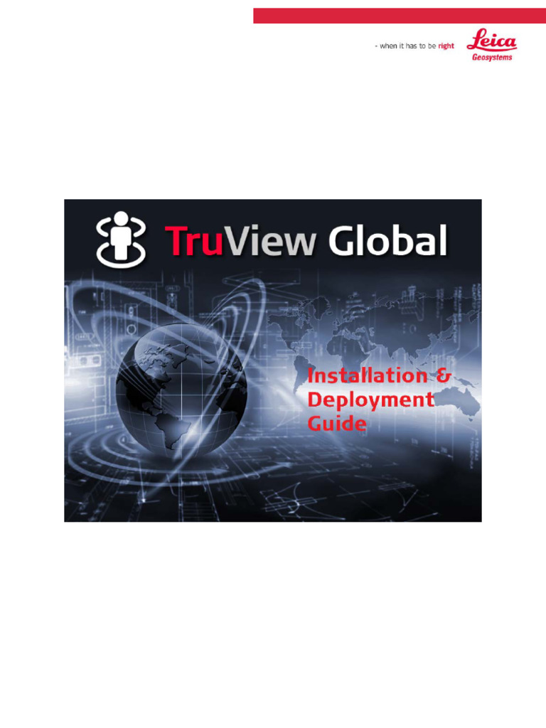 Leica TruView Global 2 Installation and Deployment Guide GUI | PDF ...