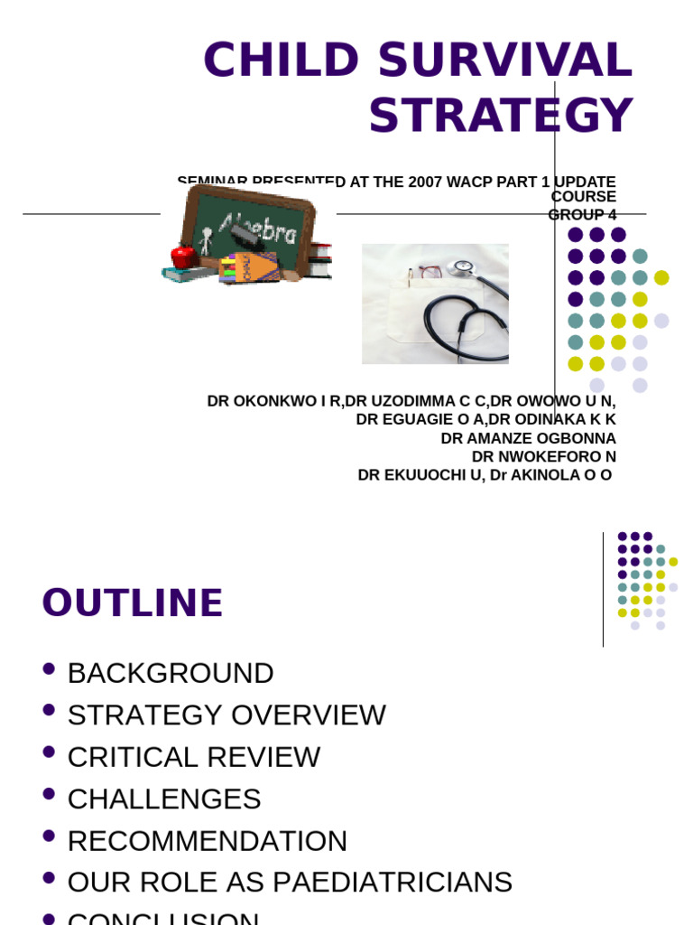 Child Survival Strategy | PDF