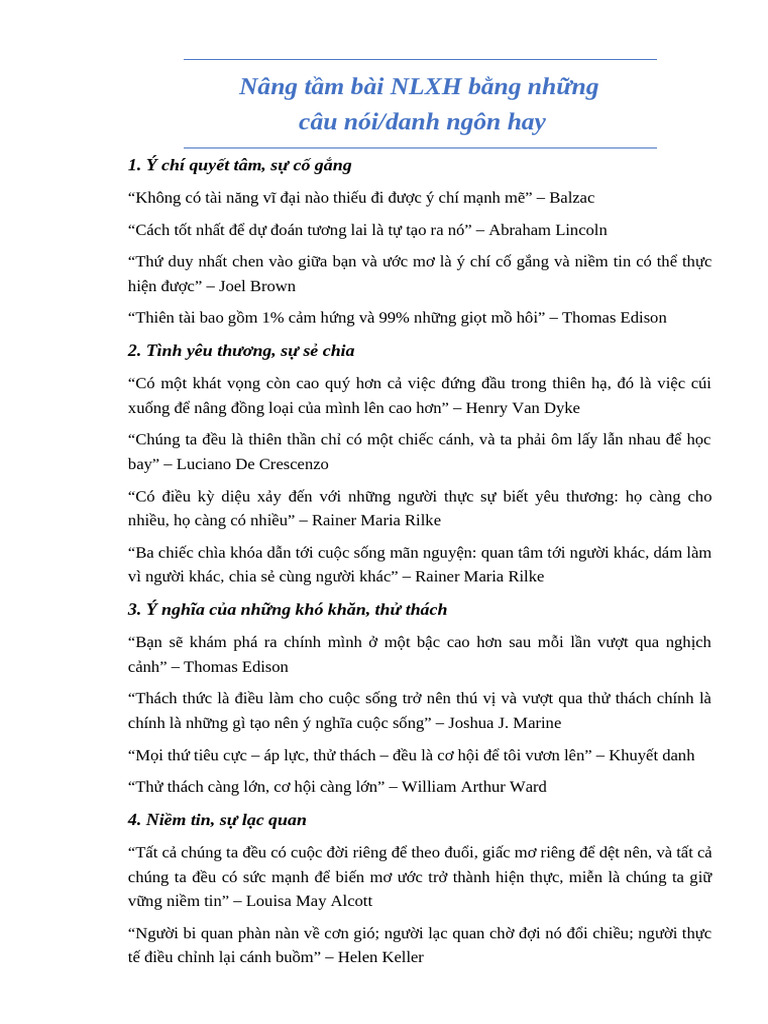 Nâng tầm bài NLXH | PDF