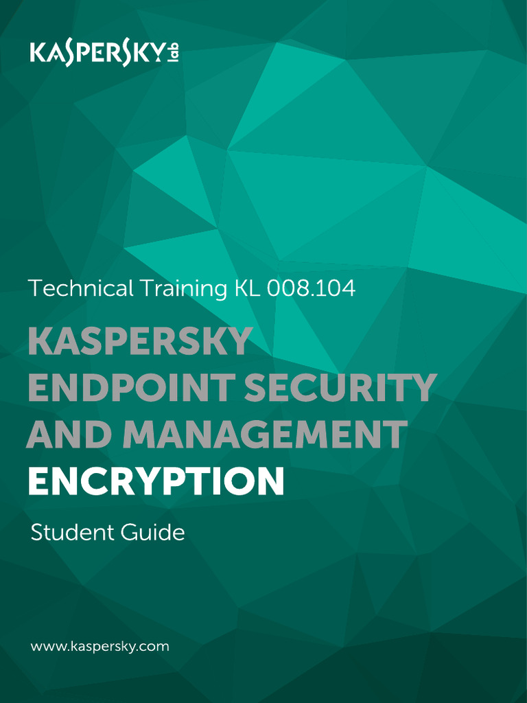 kl_008.104_students_guide_encryption_en_v1.1 | PDF | Key (Cryptography) | Encryption