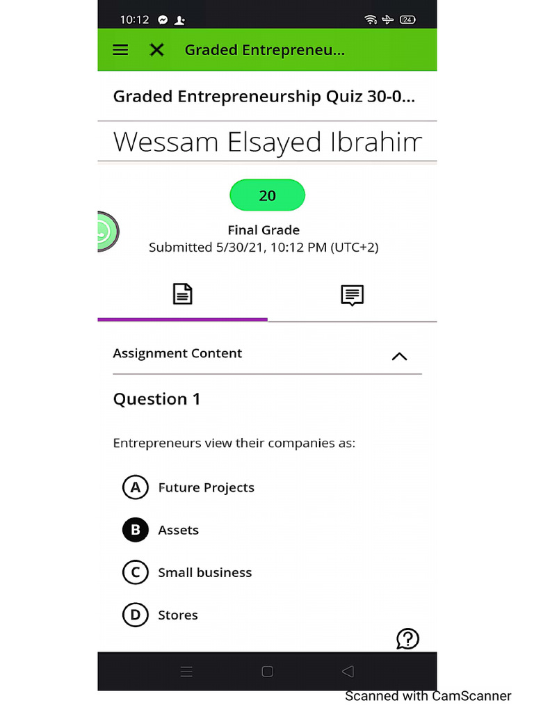 Community Quiz Entrepreneur | PDF