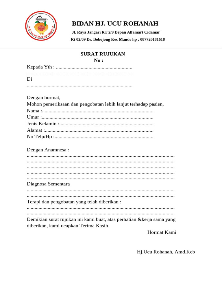 SURAT RUJUKAN | PDF