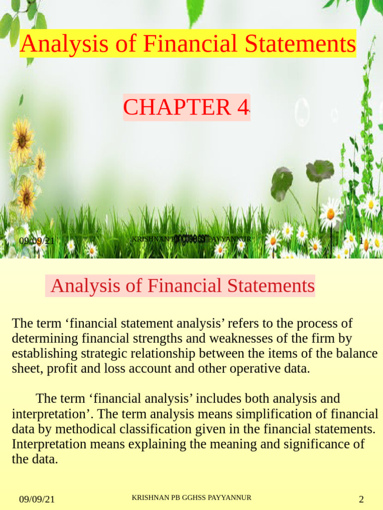 ch 4 ppt afs | PDF | Income Statement | Financial Statement