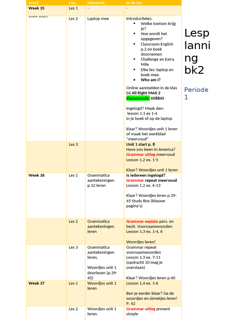 lesplanning bk2 24 25 | PDF