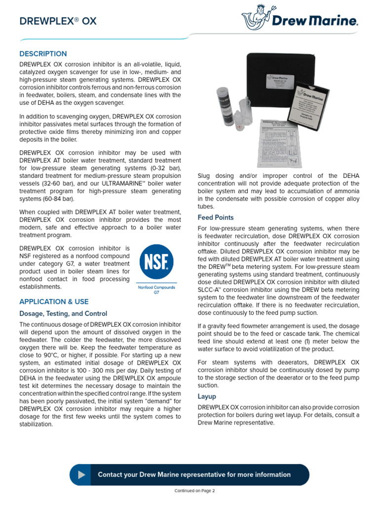 Drewplex Ox - PDS | PDF | Boiler | Materials