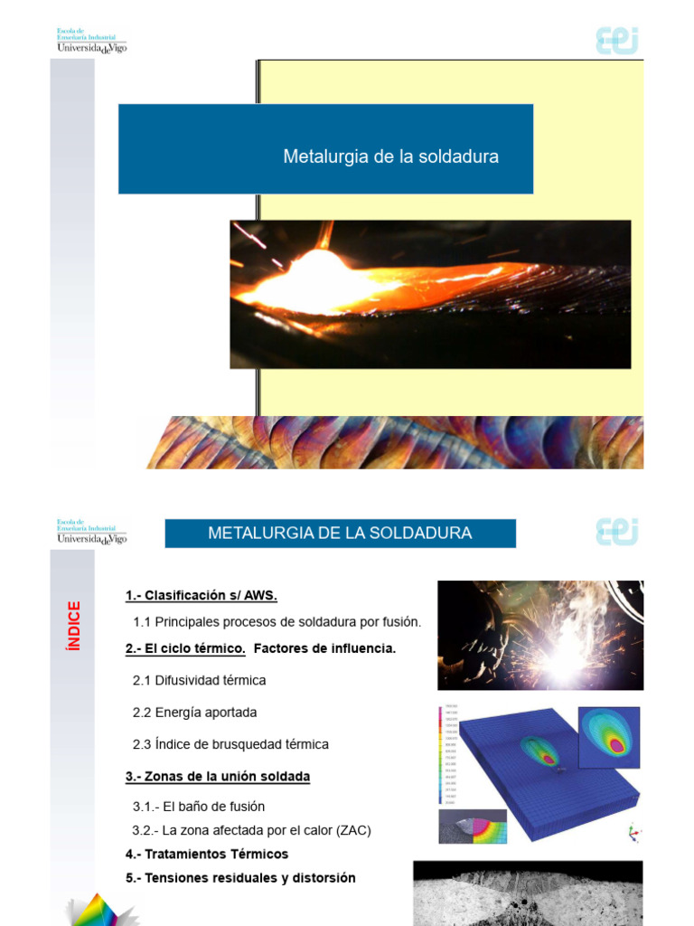 Tema 7. Metalurgia de la soldadura | PDF | Construcción | Soldadura