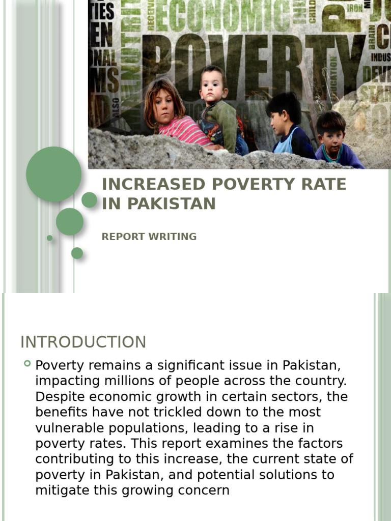 Increased Poverty Rate in Pakistan | PDF | Cost Of Living | Poverty