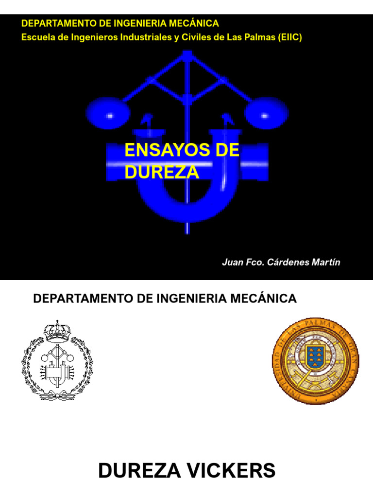 Ensayo de Dureza Vickers | PDF | Dureza