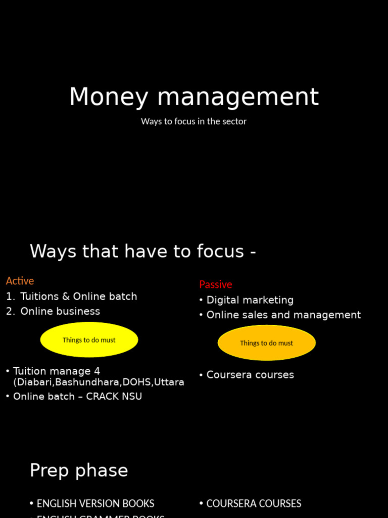 Money Management | PDF