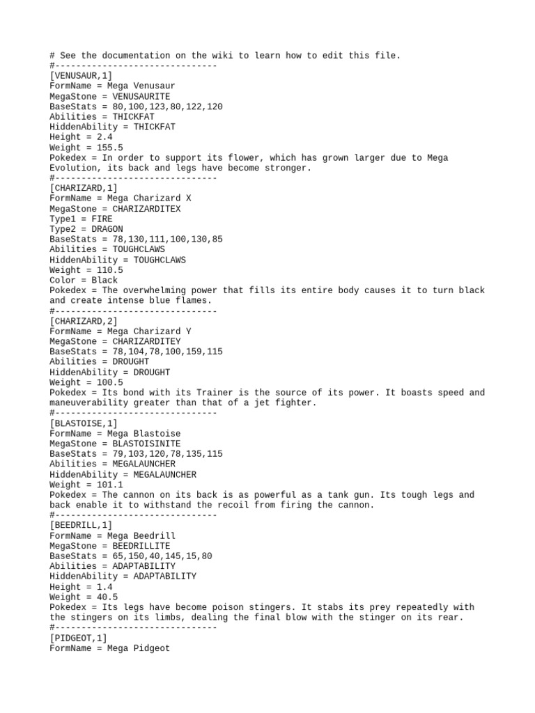 Pokemon Forms | PDF