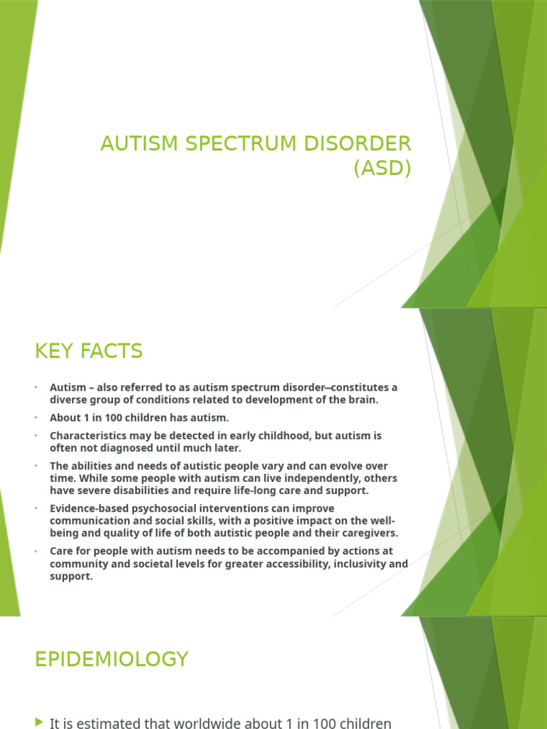 Autism Spectrum Disorder (Asd) | PDF | Autism Spectrum | Human Development