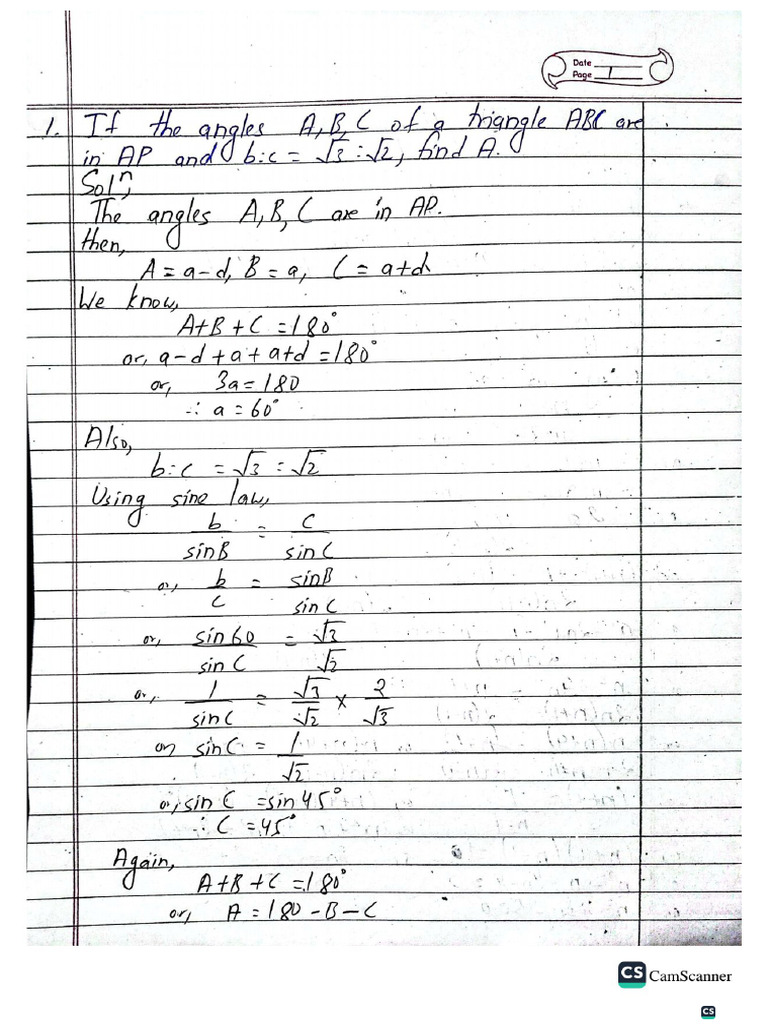 12 Mathematics Dashain HW | PDF