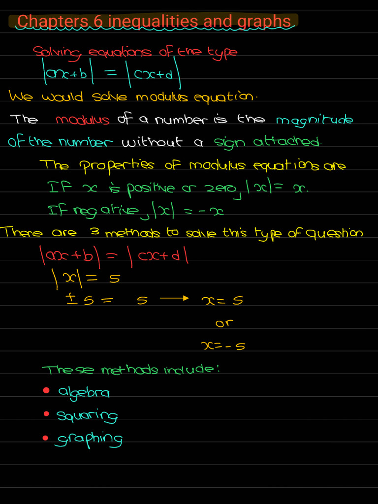 Chapter 6 Inequalites and Graphs | PDF