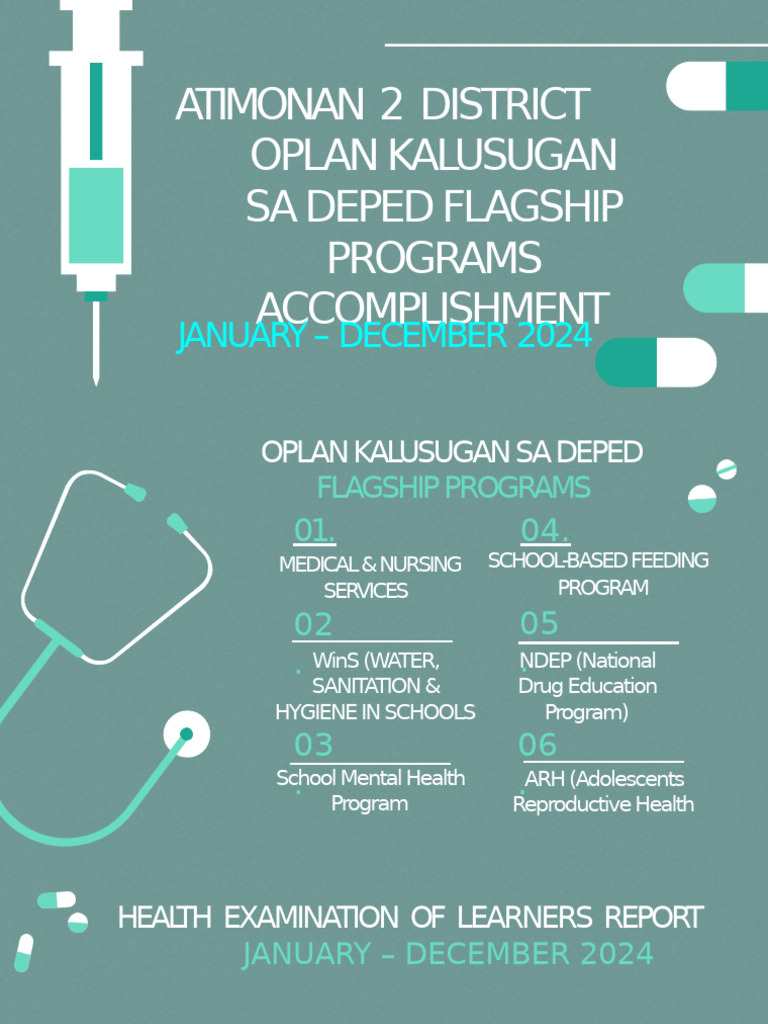ATIMONAN 2 DISTRICT OPLAN KALUSUGAN SA DEPED FLAGSHIP PROGRAMS ...