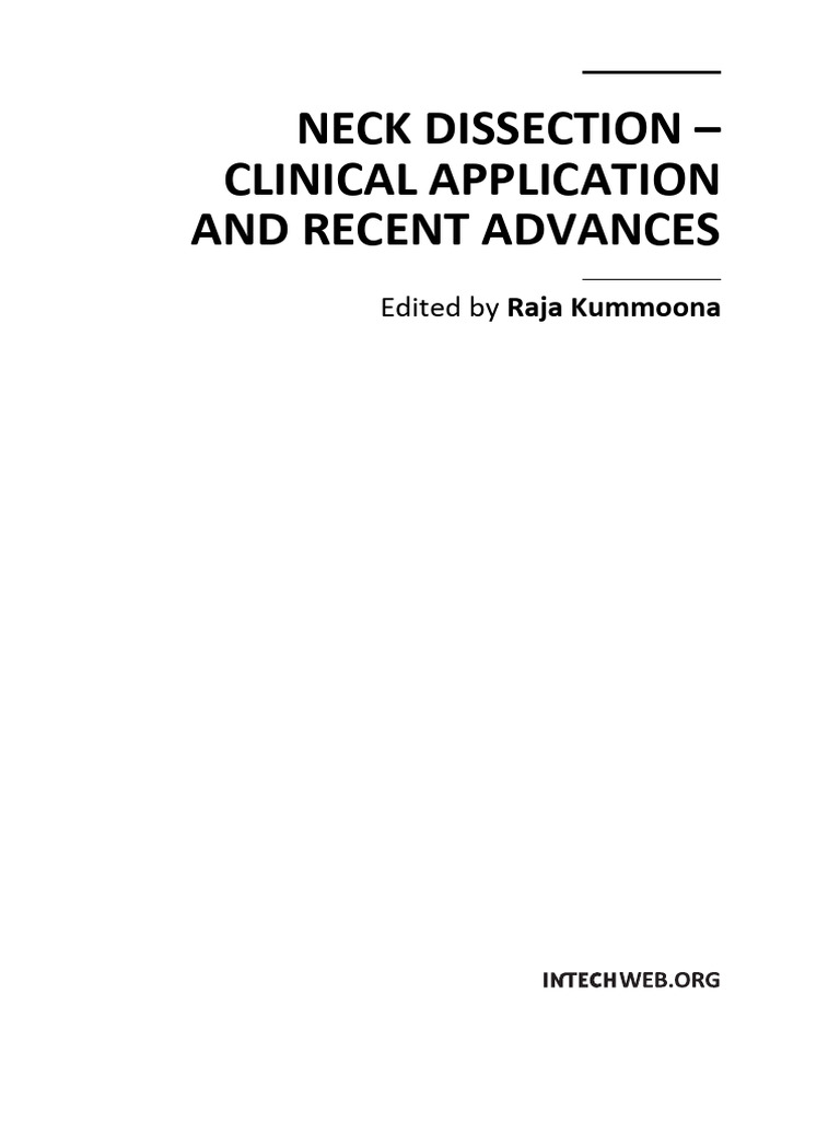 Libro Neck Dissection Technique Neck Dissection Clinical Appln Recent ...