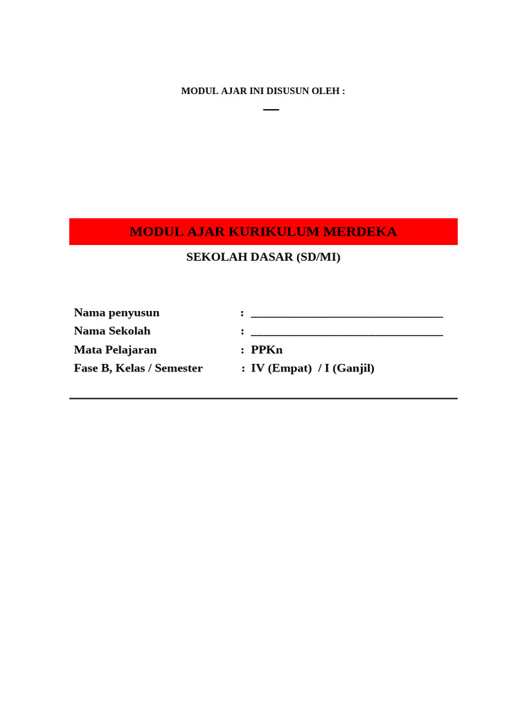 BAB 1 - PPKn Kls 4 (datadikdasmen.com) | PDF