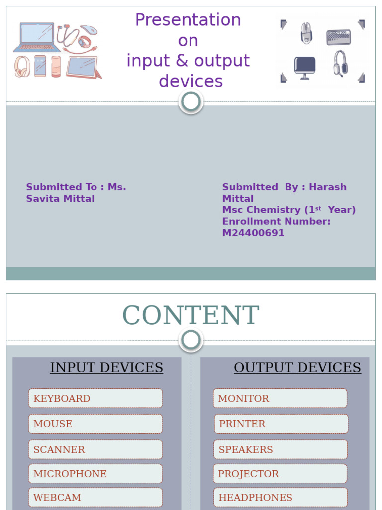 Presentation On I/O Devices | PDF | Computer Keyboard | Cursor (User Interface)
