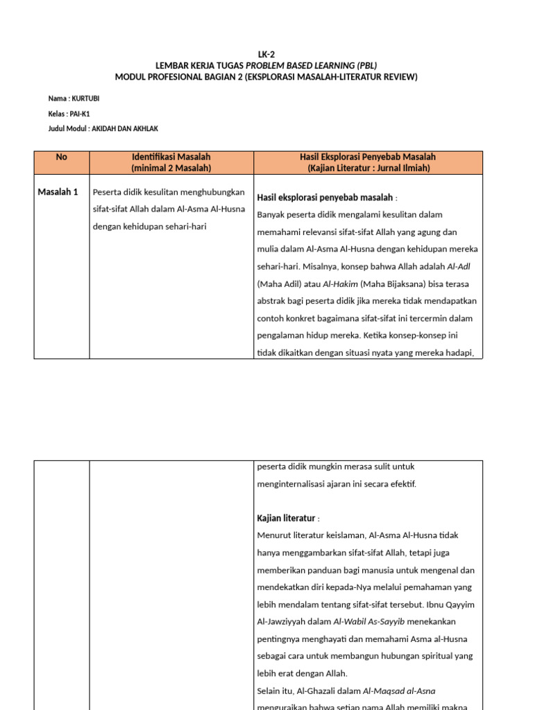 PBL Modul 2 Tubi | PDF