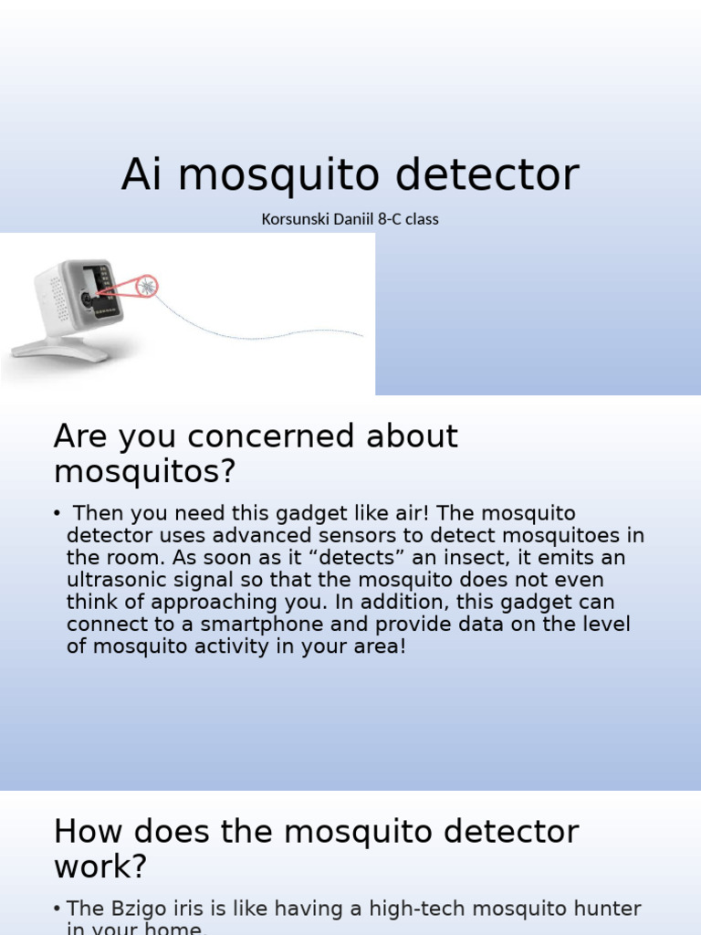 Ai Mosquito Detector | PDF