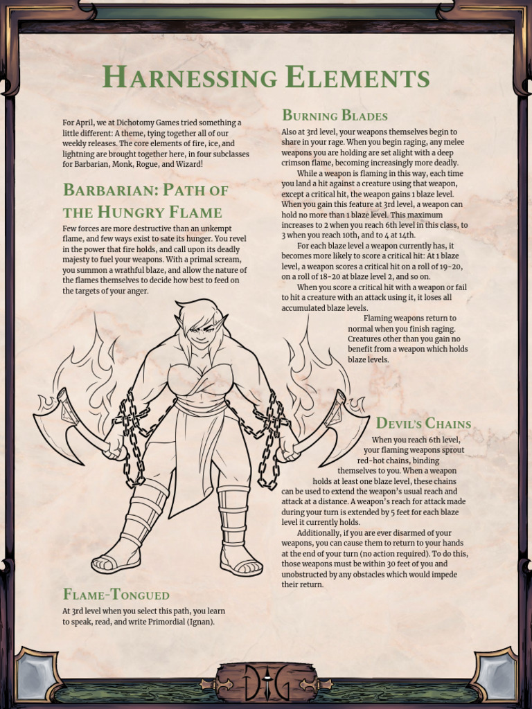 Hungry Flame Barbarian | PDF