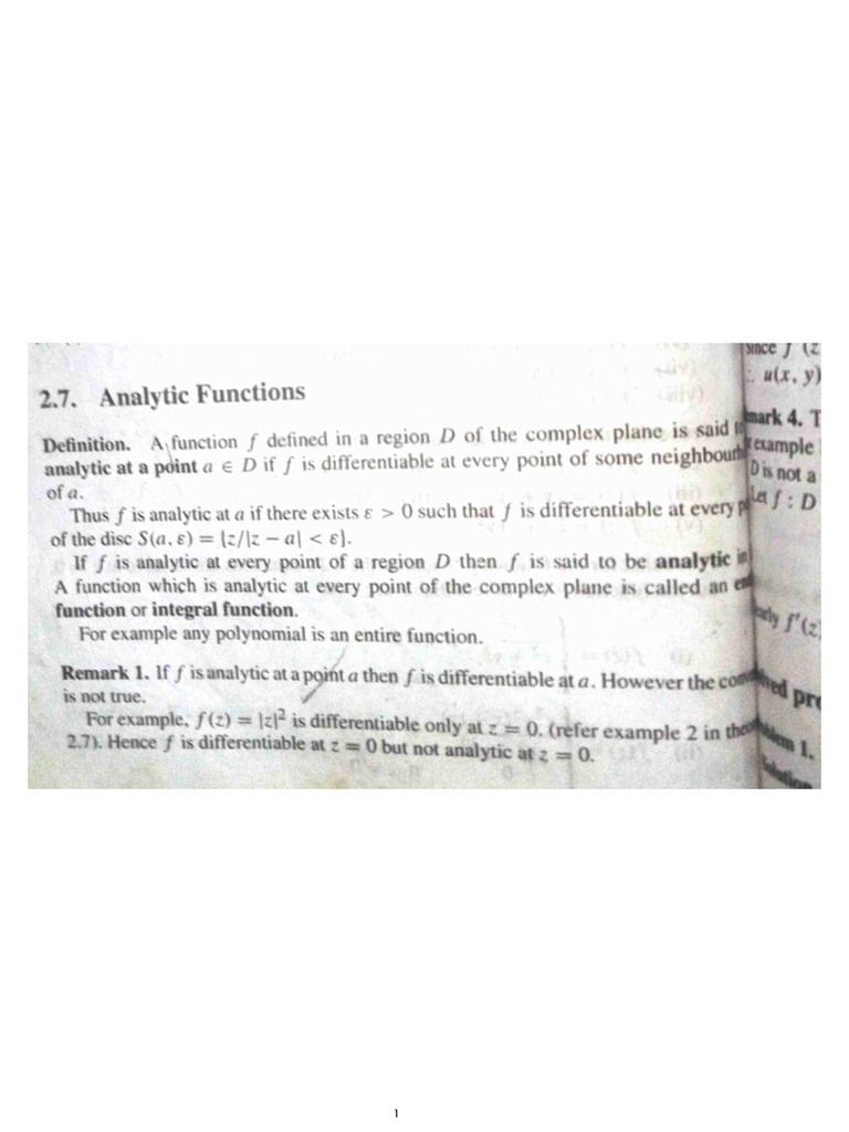 Complex Analysis | PDF