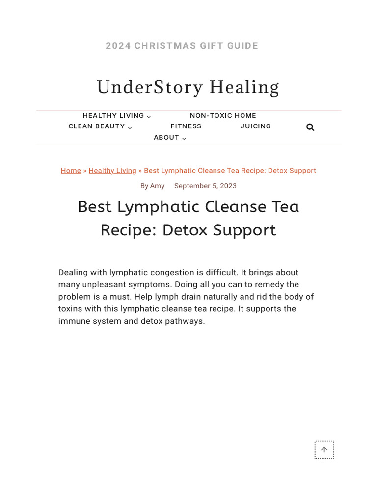 Best Lymphatic Cleanse Tea Recipe - Detox Support UnderStory Healing ...