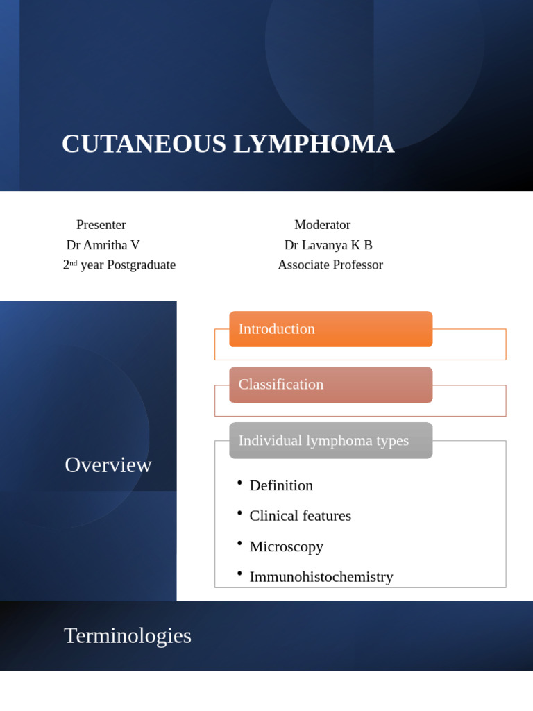 Overview of Cutaneous Lymphoma Types | PDF | Lymphoma | T Cell