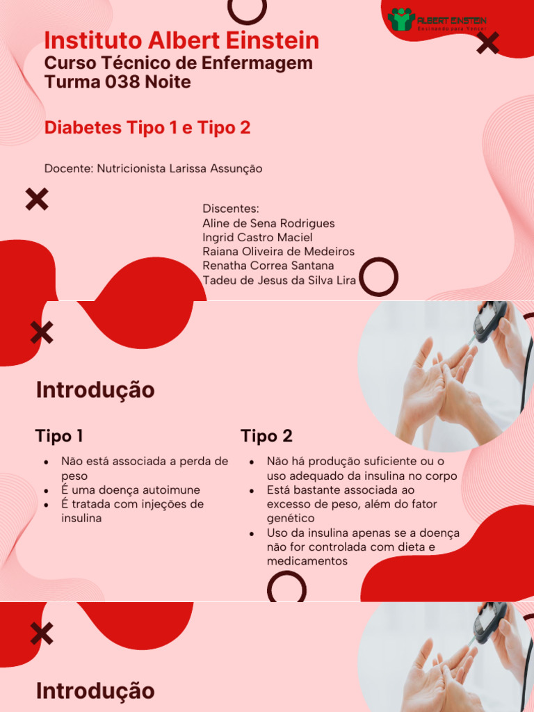 Diabetes Tipo 1 e Tipo 2: Abordagem e Tratamento | PDF | Diabetes ...