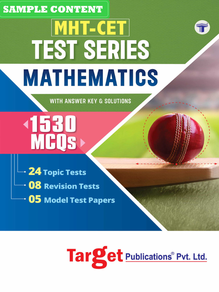Sample PDF of Mht Cet Maths Test Series Sample Content 4138 | PDF ...