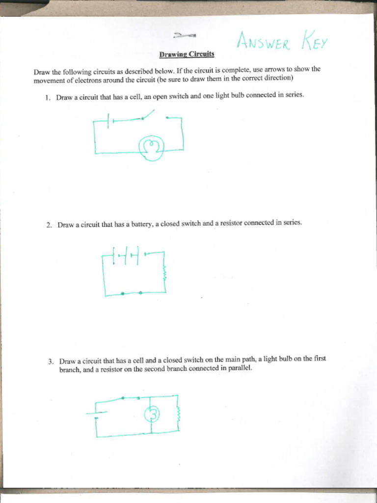 Circuit Practice Answer Key | PDF